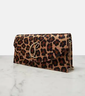 CHRISTIAN LOUBOUTIN Loubi54 Leopard-print Clutch - Multicoloured