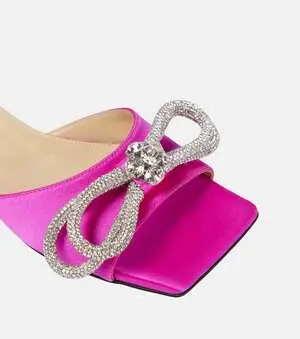 Mach & Mach Double Bow Embellished Mules