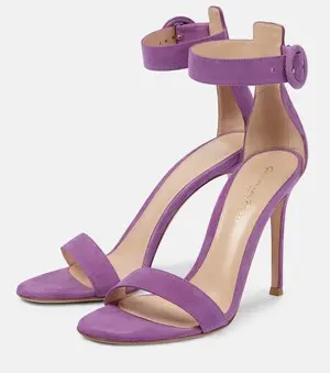GIANVITO ROSSI Portofino 105 Suede Sandals