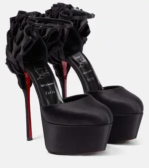 CHRISTIAN LOUBOUTIN Maria Frou Alta Platform Pumps - Black