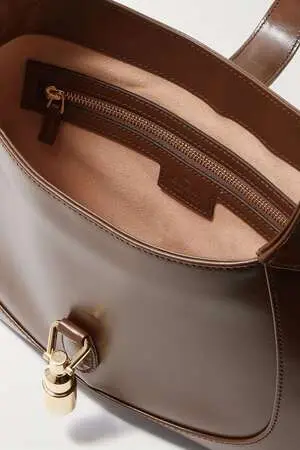Gucci Jackie 1961 Small Leather Shoulder Bag Brown
