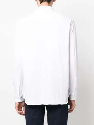 Brioni Spread-collar Cotton Shirt - White