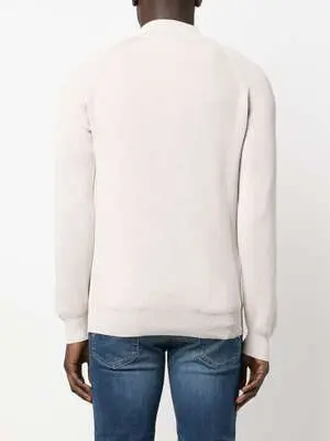 MOORER Basoli-csp Ribbed-knit Jumper - Neutrals