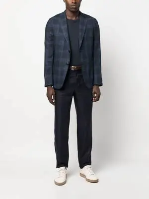 Zegna Check Single-breasted Blazer