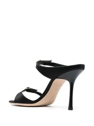 Victoria Beckham Buckle-embellished Leather Sandals