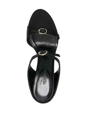 Victoria Beckham Buckle-embellished Leather Sandals