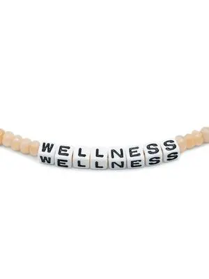 SPORTY & RICH Wellness Beaded Bracelet - Pink