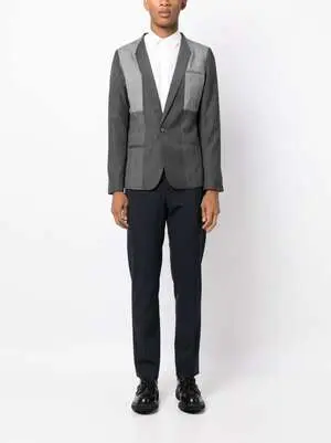 PRIVATE STOCK LABS The Martel Shawl-lapels Blazer - Grey