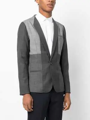 PRIVATE STOCK LABS The Martel Shawl-lapels Blazer - Grey