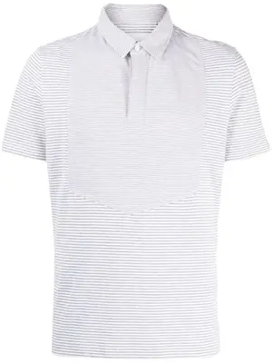 PRIVATE STOCK LABS The Morlot Stripe Polo Shirt - Grey