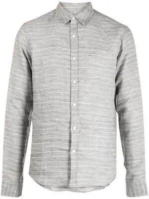 PRIVATE STOCK LABS Horizontal-stripe Print Shirt