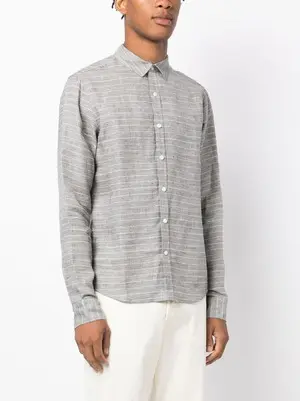 PRIVATE STOCK LABS Horizontal-stripe Print Shirt