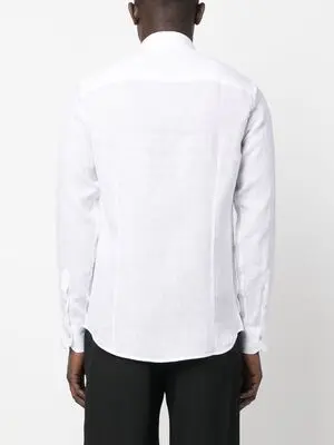 MOORER Sorrento-sa Linen Shirt - White