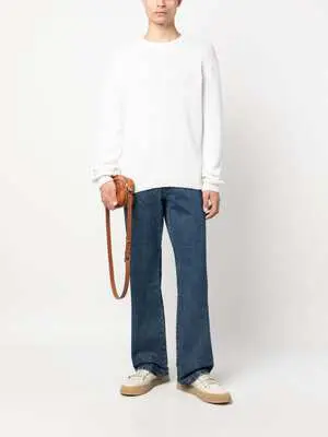 A.p.c. Crew-neck Knitted Jumper - White
