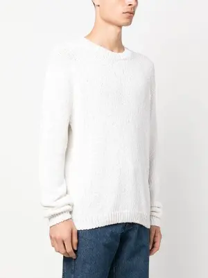 A.p.c. Crew-neck Knitted Jumper - White