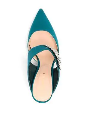 NICHOLAS KIRKWOOD Monstera Mules - Blue