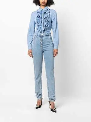 Moschino High-rise Slim Jeans - Blue