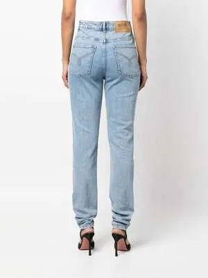 Moschino High-rise Slim Jeans - Blue