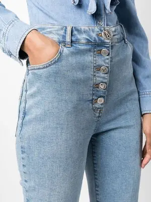 Moschino High-rise Slim Jeans - Blue