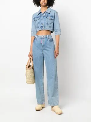 Moschino High-waisted Wide Leg Jeans