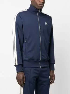 Palm Angels Logo-embroidered Track Jacket - Blue