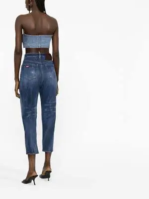 Dsquared2 Distressed Cropped Jeans
