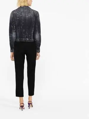 Dsquared2 Distressed Denim Jacket - Black