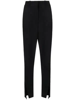 Balmain Split-hem Tapered Trousers - Black