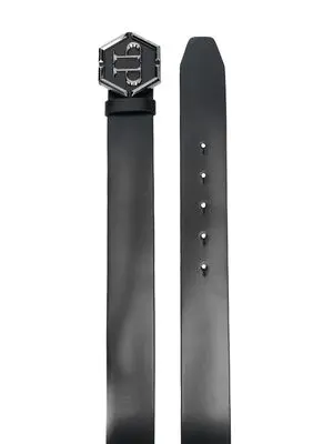 Philipp Plein Logo-lettering Leather Belt