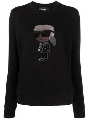 Karl Lagerfeld Ikon 2.0 Embellished Sweatshirt