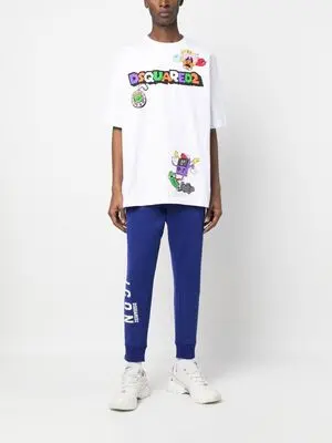 Dsquared2 Icon-print Cotton Track Pants