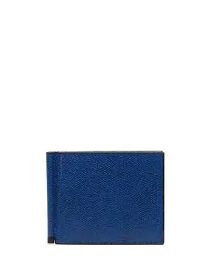 VALEXTRA Simple Grip Bi-fold Wallet - Blue
