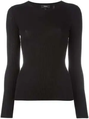 Theory Mirzi Ribbed Knit Jumper