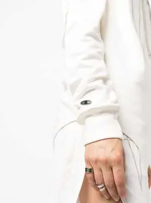 Rick Owens Logo-embroidered Cotton Hoodie