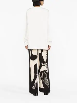 JIL SANDER Logo-print Cotton Sweatshirt - White