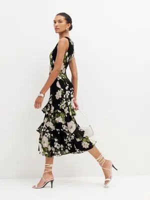 REFORMATION Magnus Dress Raven