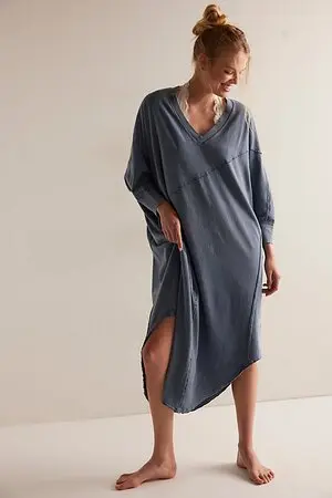 Free People Dusk To Dawn Nightie - Vintage Indigo