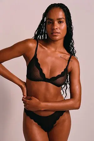 Free People Midweek Bralette - Black Combo