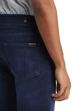 7 For All Mankind Luxe Performance Plus Slimmy Taper Jeans - Deep Blue