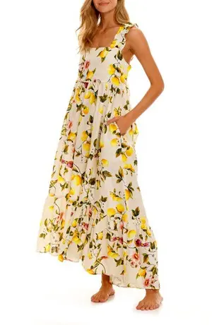 THE LAZY POET Mika Palermo Linen Nightgown