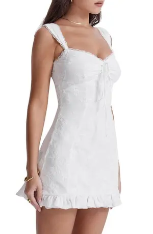 House Of Cb Odessa Embroidered Mini Dress