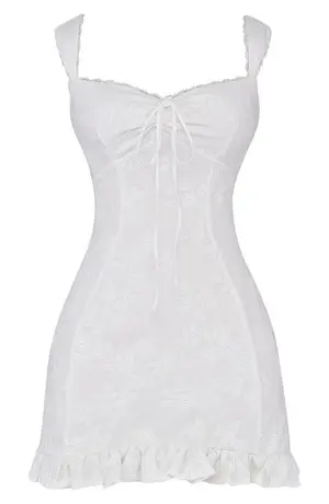 House Of Cb Odessa Embroidered Mini Dress