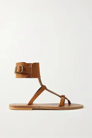 K.JACQUES St Tropez + Net Sustain Caravelle Leather Sandals - Brown