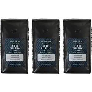 Nordstrom Ethically Sourced Debut Espresso Blend 3-pack Whole Bean Coffee - Black