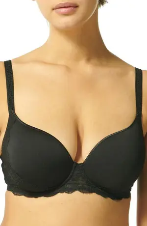 Simone Perele Reve Underwire 3d Plunge Bra - Black