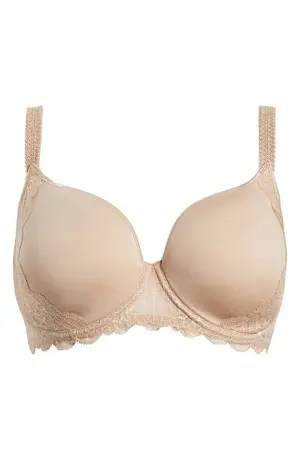 Simone Perele Reve Underwire 3d Plunge Bra Nude
