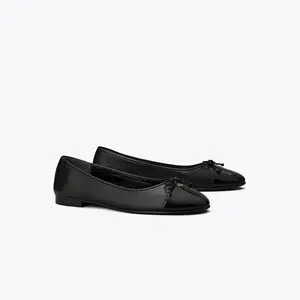 Tory Burch Cap-toe Ballet - Perfect Black/perfect Black