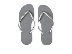 Havaianas Slim Logo Metallic Flip Flops