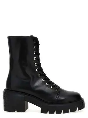 STUART WEITZMAN Soho Combat Boots - Black
