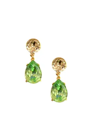 KENNETH JAY LANE Jonquil & Peridot Teardrop Earrings - Natural
